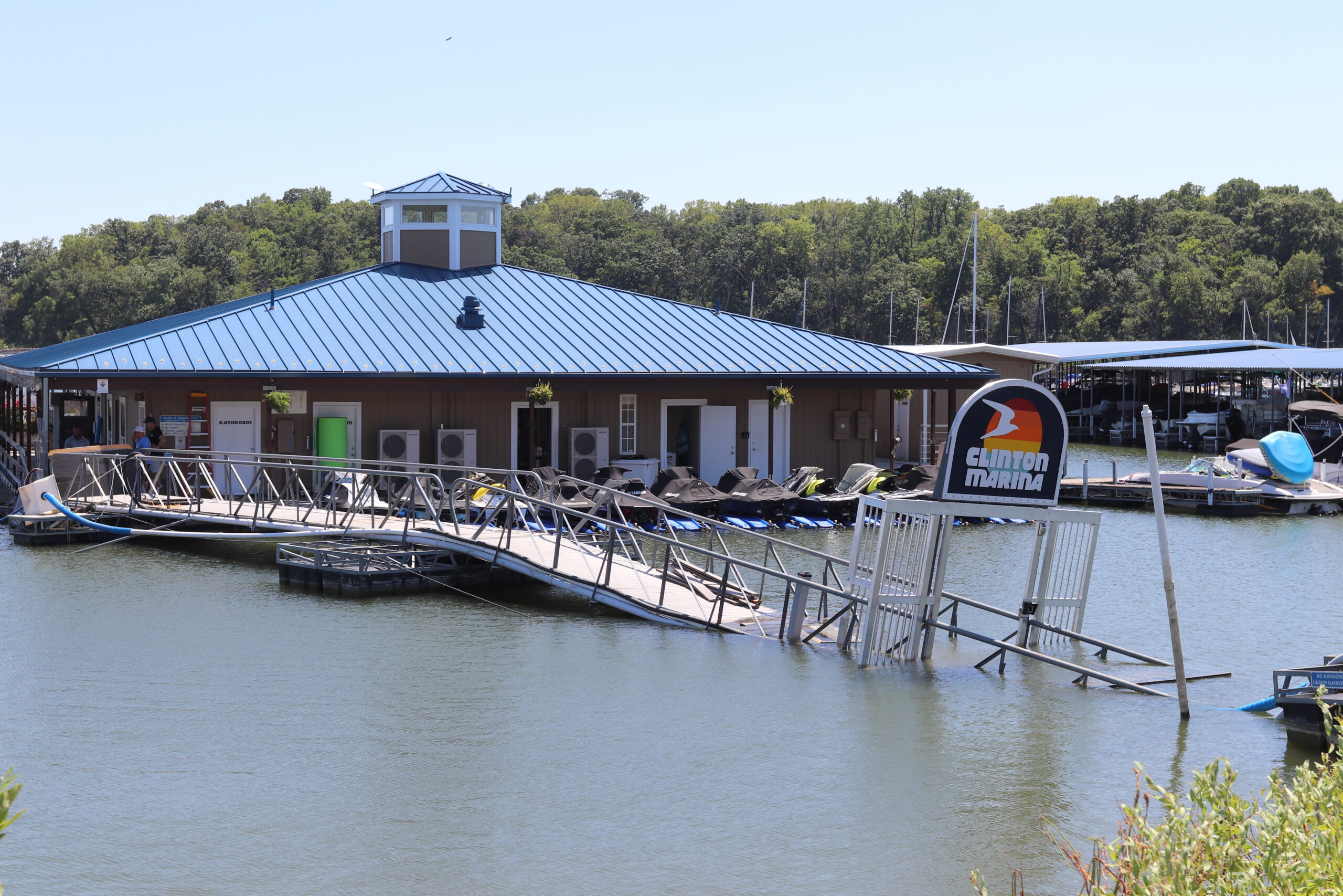 Clinton Marina was damaged by 70 mph wind gusts during storm, will be ...